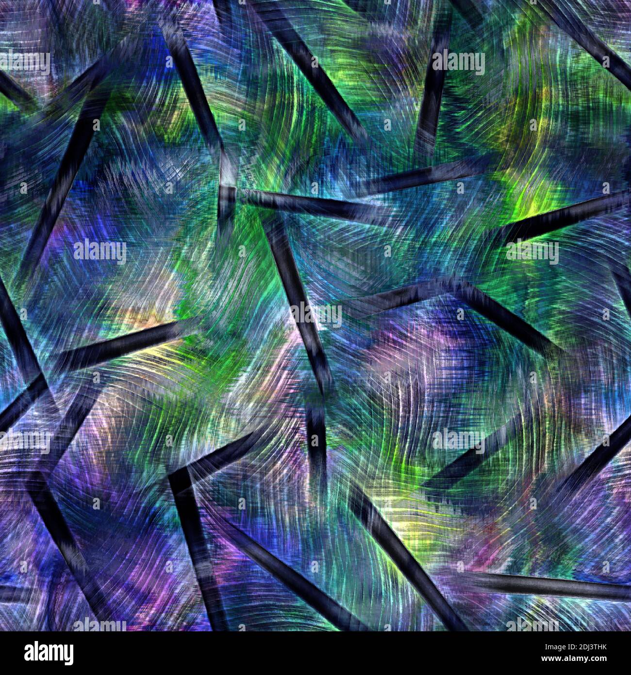 Seamless abstract color blobs with tropical overlay Stock Photo - Alamy
