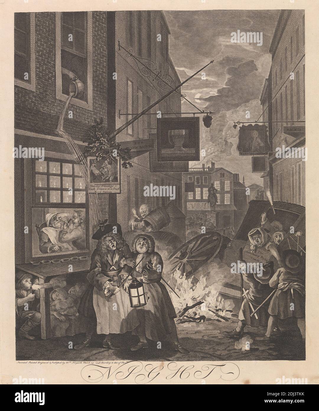 William hogarth night hi-res stock photography and images - Alamy