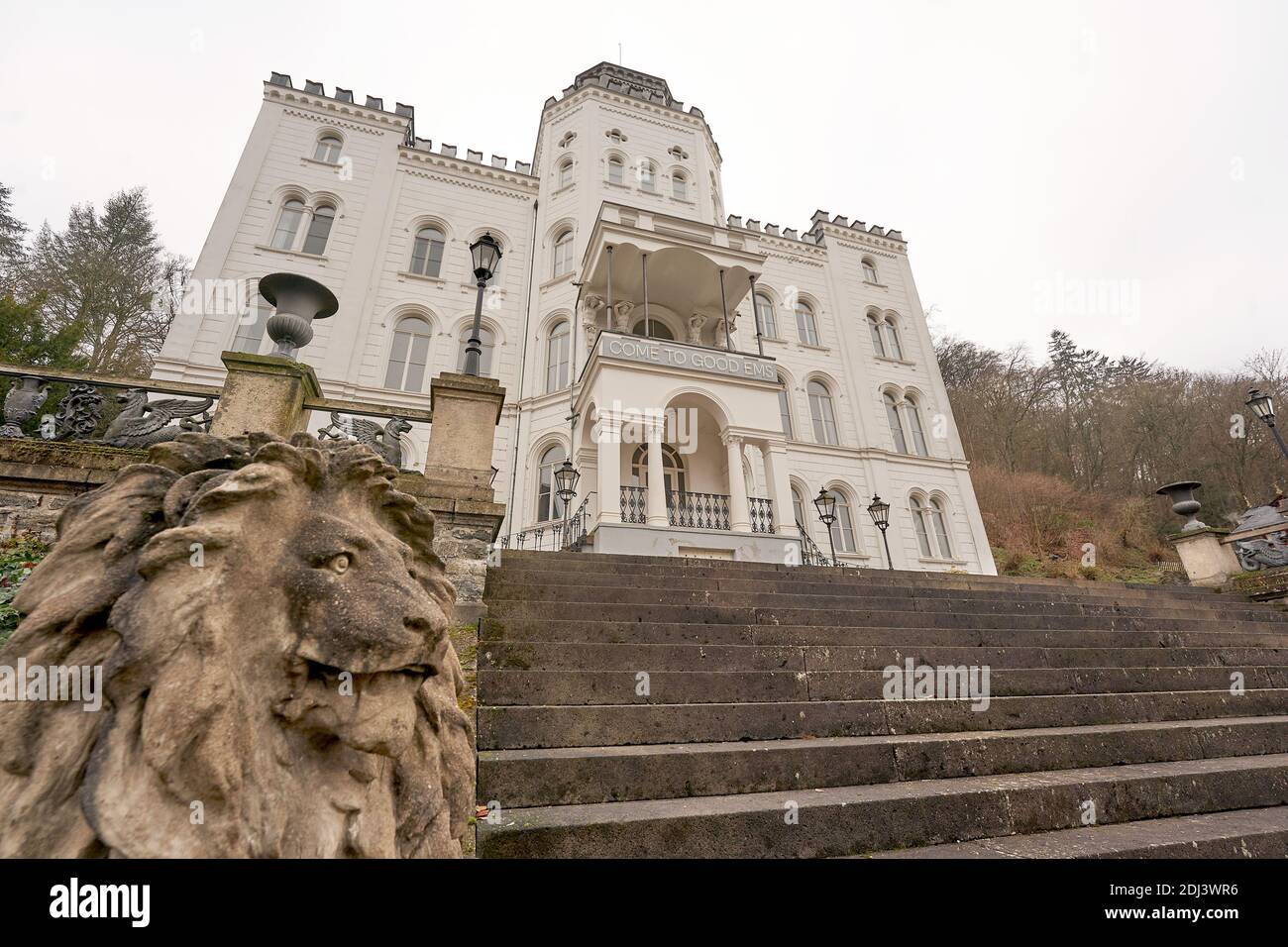 10 December 2020, Rhineland-Palatinate, Bad Ems: The Balmoral Castle ...