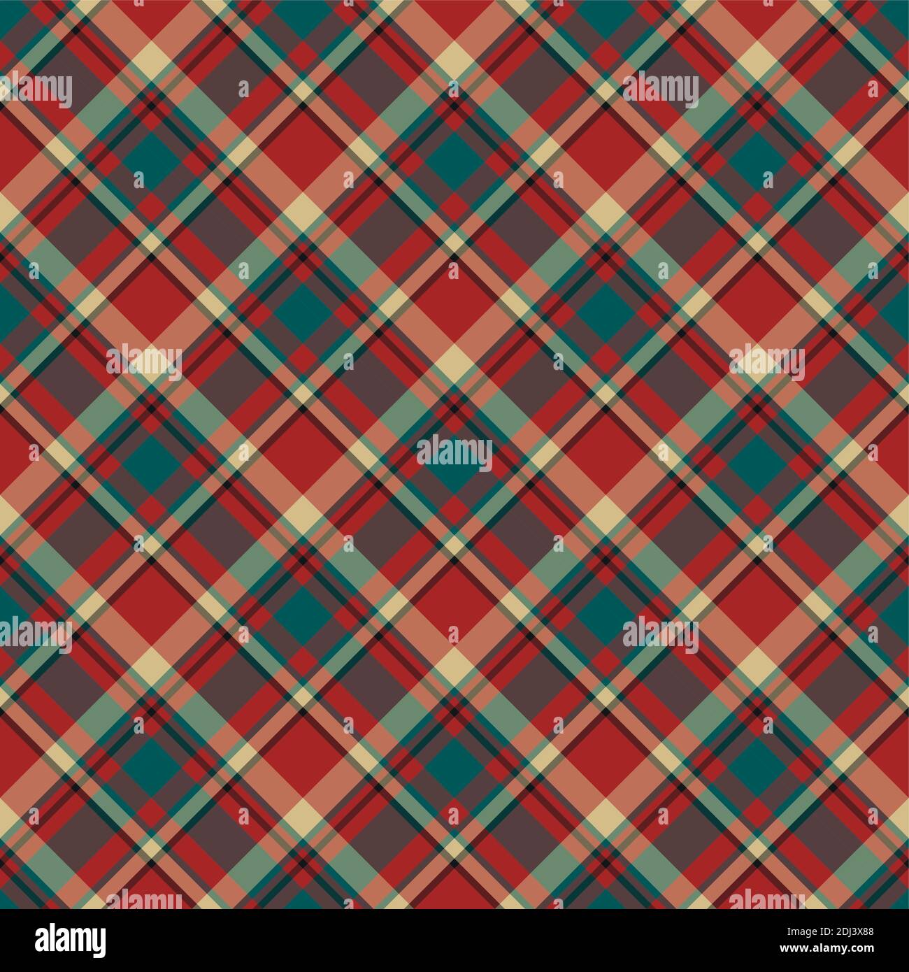 Check plaid seamless pattern. Vector background of textile ornament ...