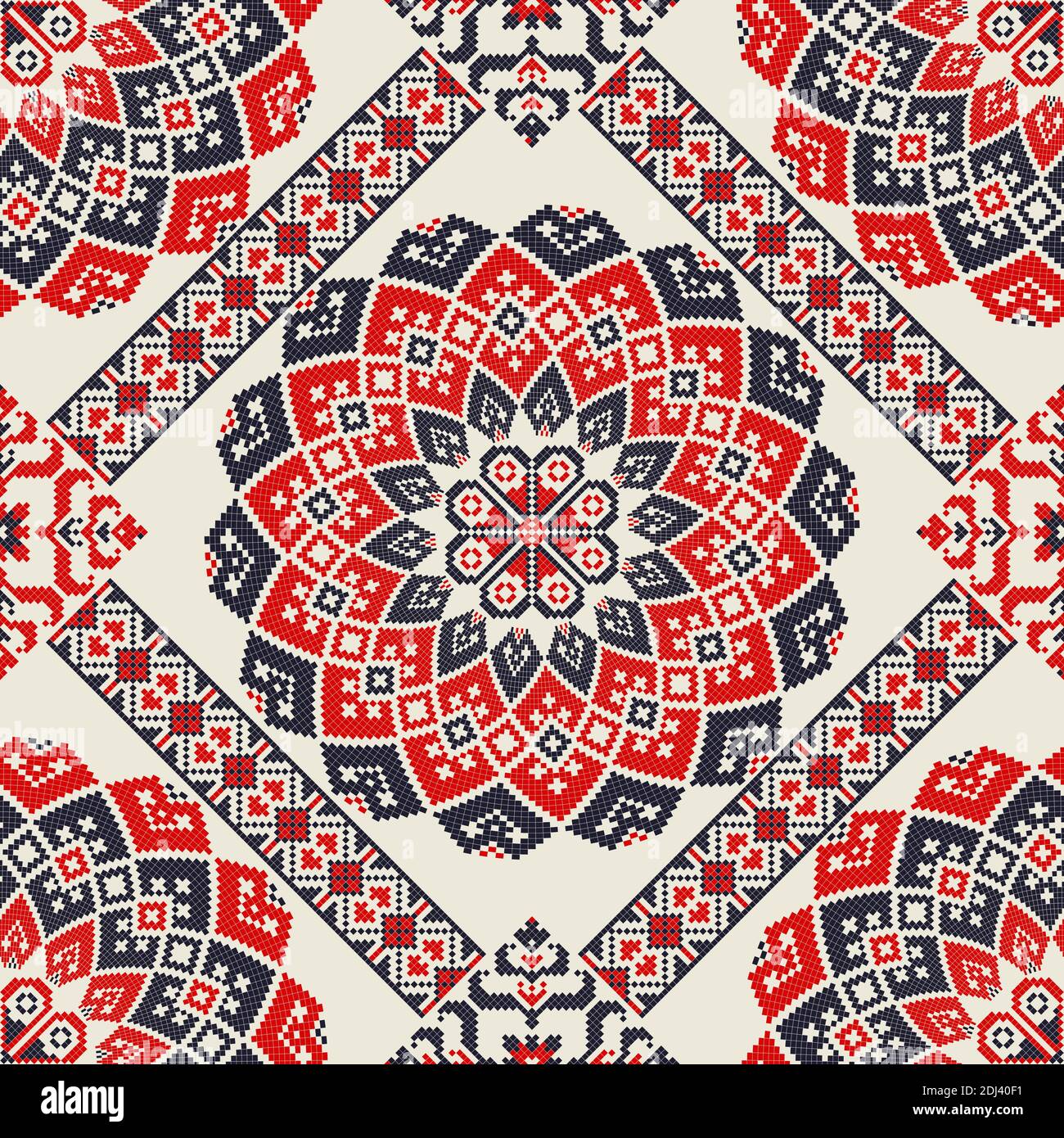 Romanian vector pattern inspired from traditional embroidery Stock ...