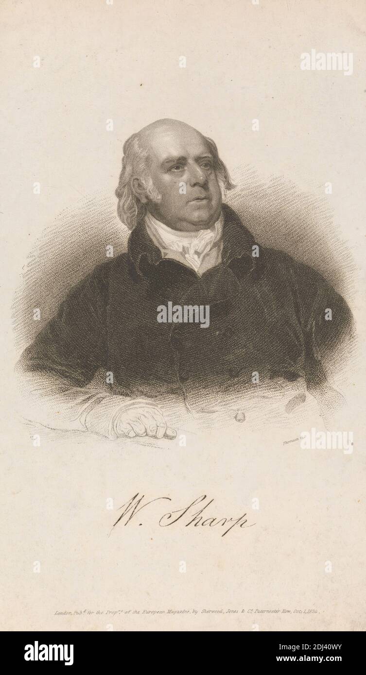 W. Sharp, unknown artist, ( Thomson ), after (?) unknown artist, 1824 ...