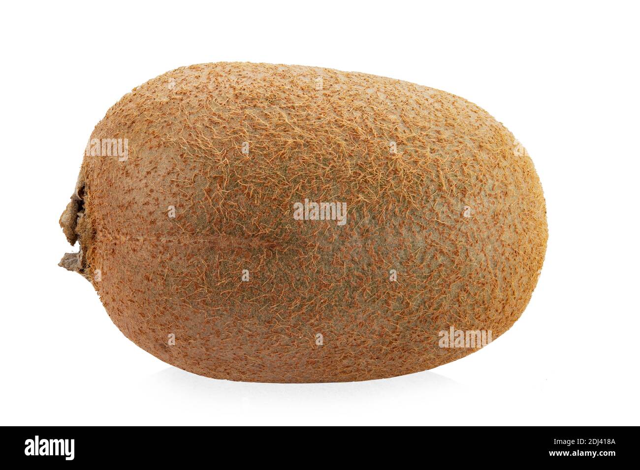 Whole kiwi close up isolated on white background. File contains ...