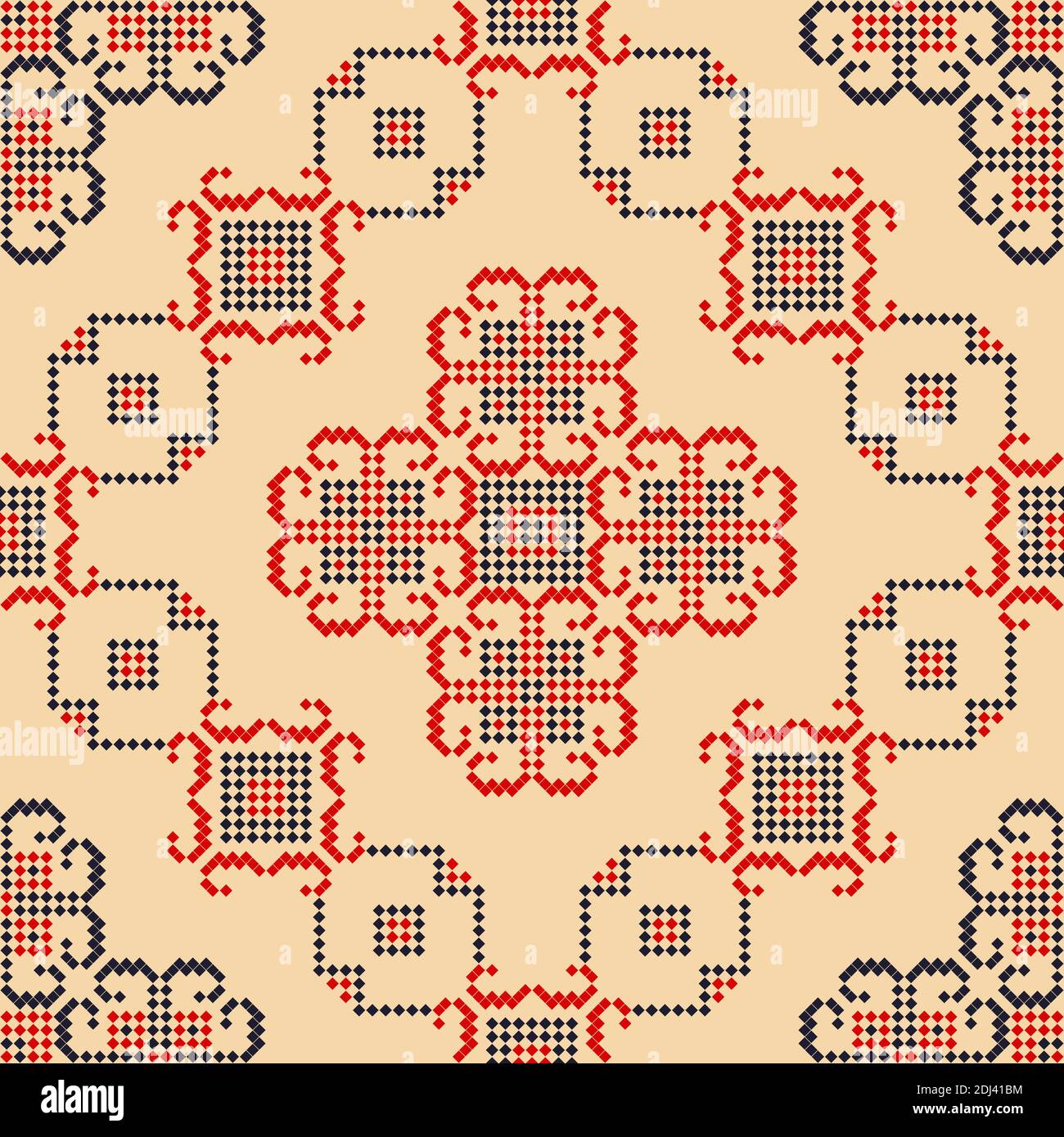 Romanian vector pattern inspired from traditional embroidery Stock ...