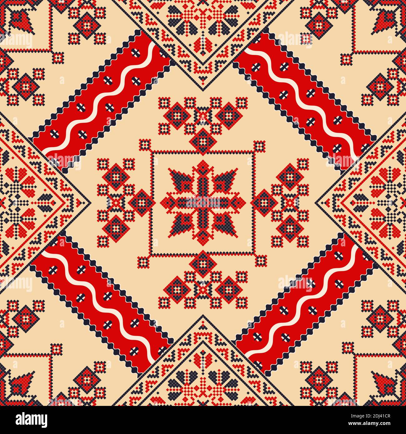 Romanian vector pattern inspired from traditional embroidery Stock ...
