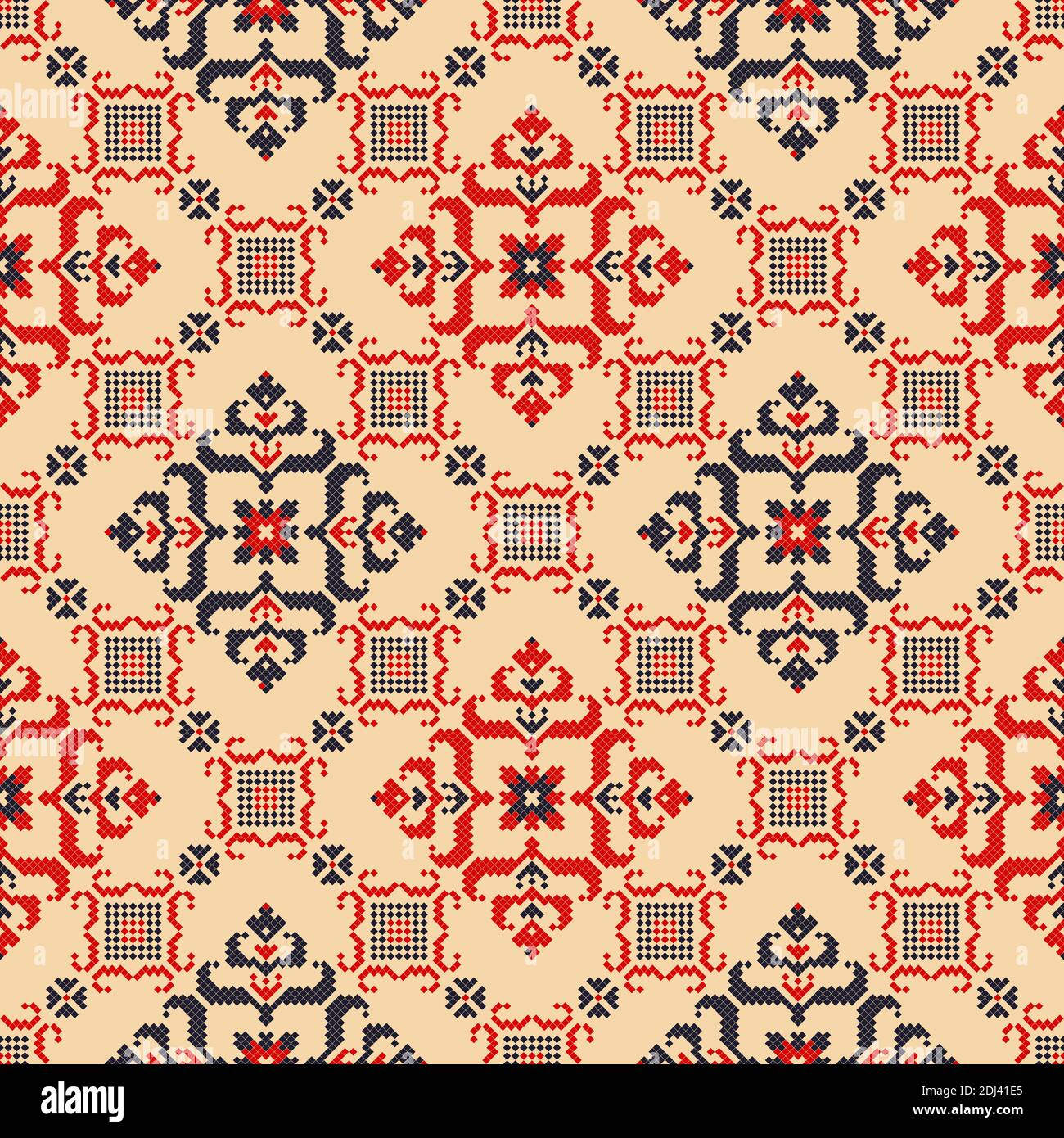 Romanian vector pattern inspired from traditional embroidery Stock ...