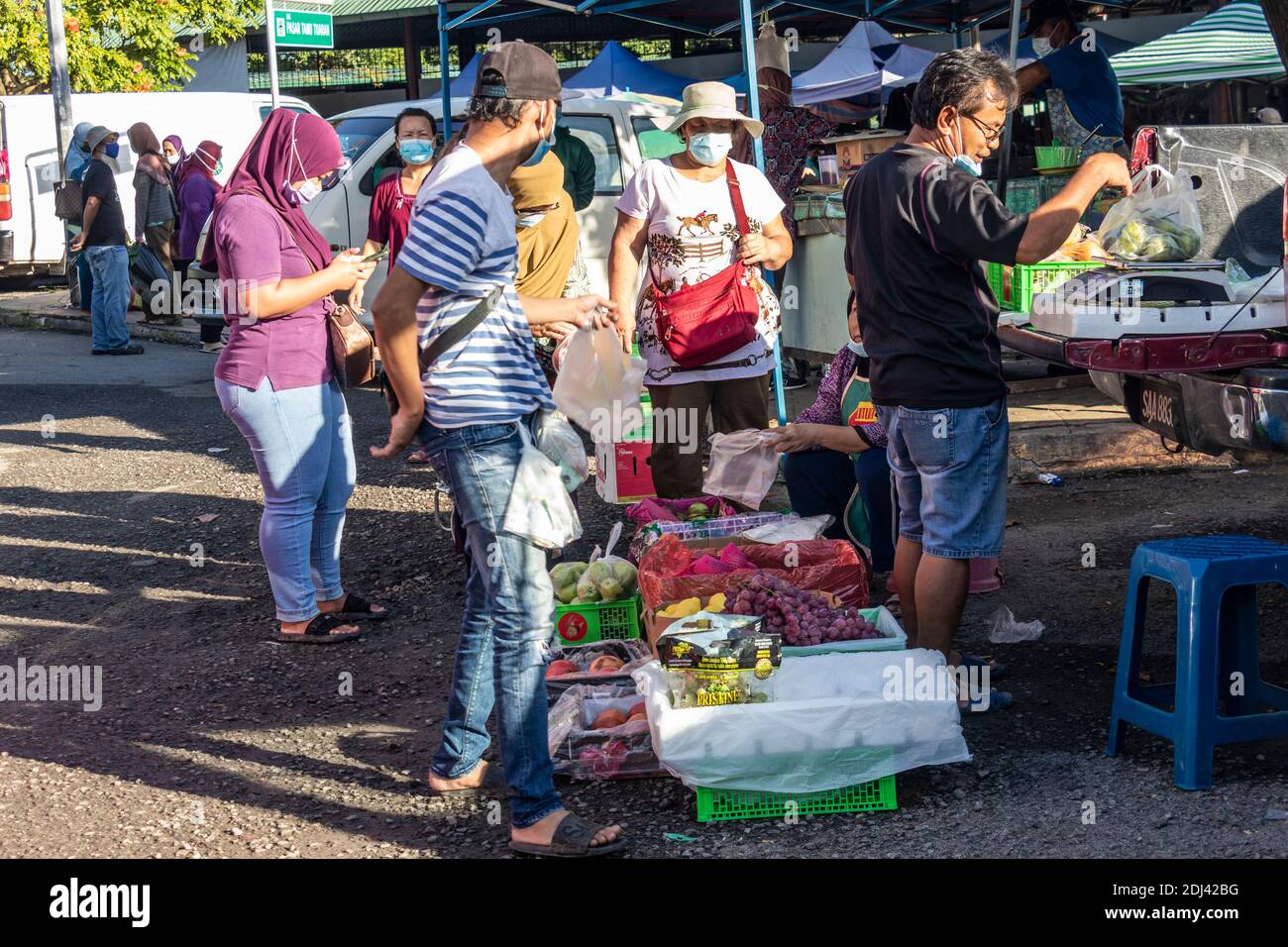 Tuaran centre and market Sabah Borneo Malaysia Stock Photo - Alamy
