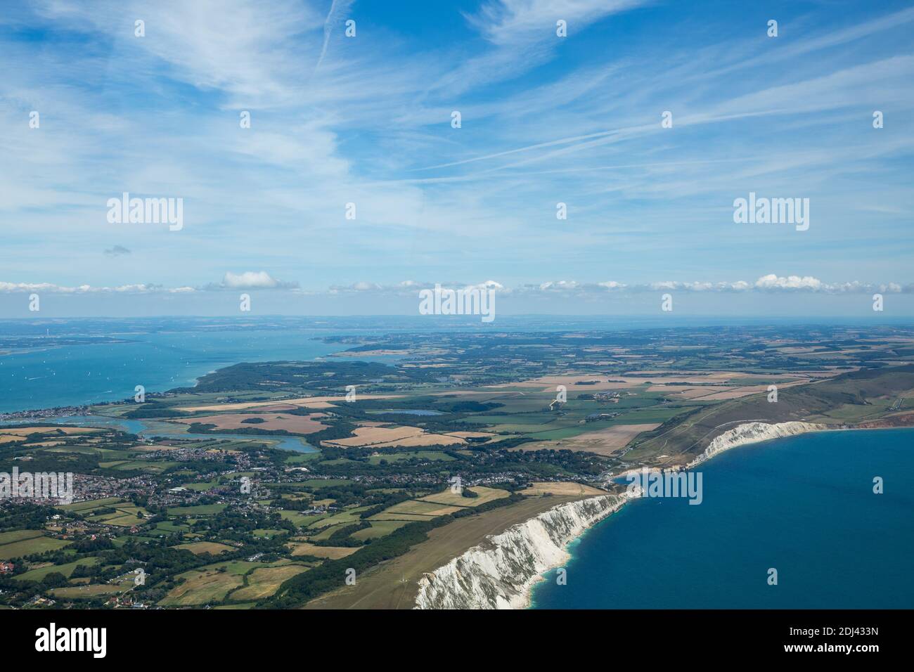 Aerial View Of Britain's Coastal White Cliffs Stock Photo - Alamy