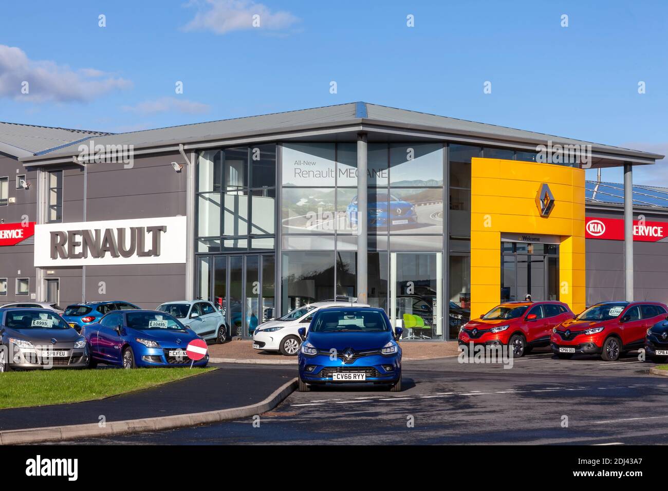 Kidwelly, Wales, UK, November 20, 2016 : Renault car showroom ...