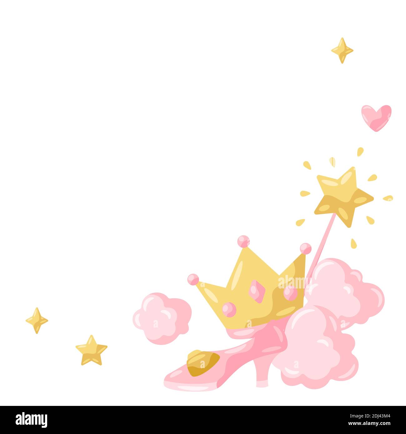 Princess pink frame hi-res stock photography and images - Alamy