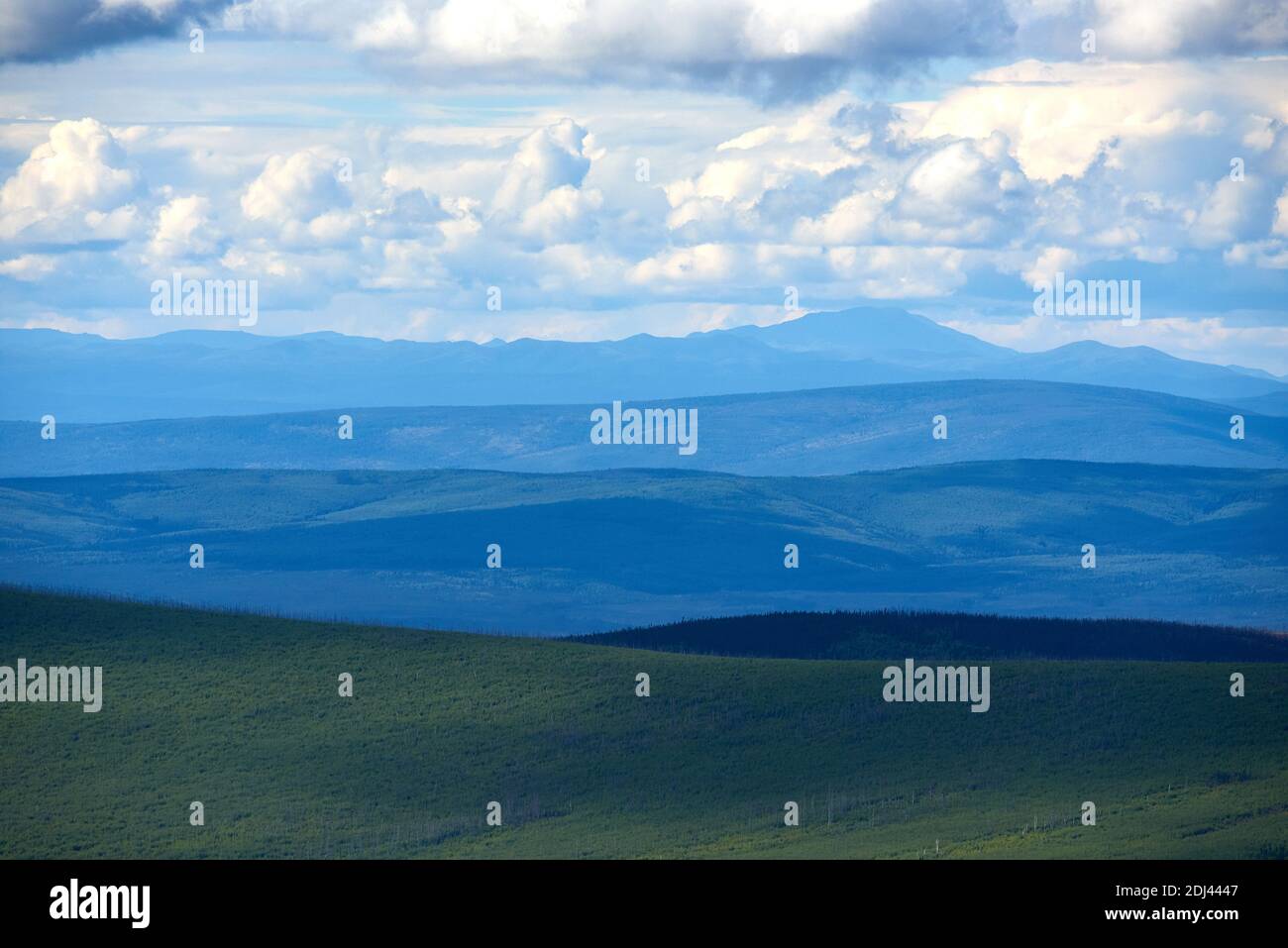 Impressive view from Wickersham Dome in a northerly direction of ...