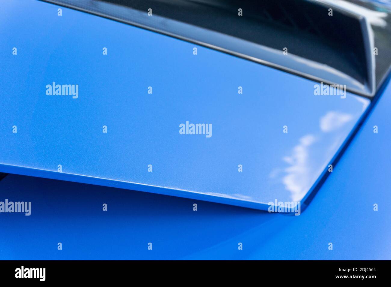 Close up detail of the carbon fibre side air duct vent and body panels ...