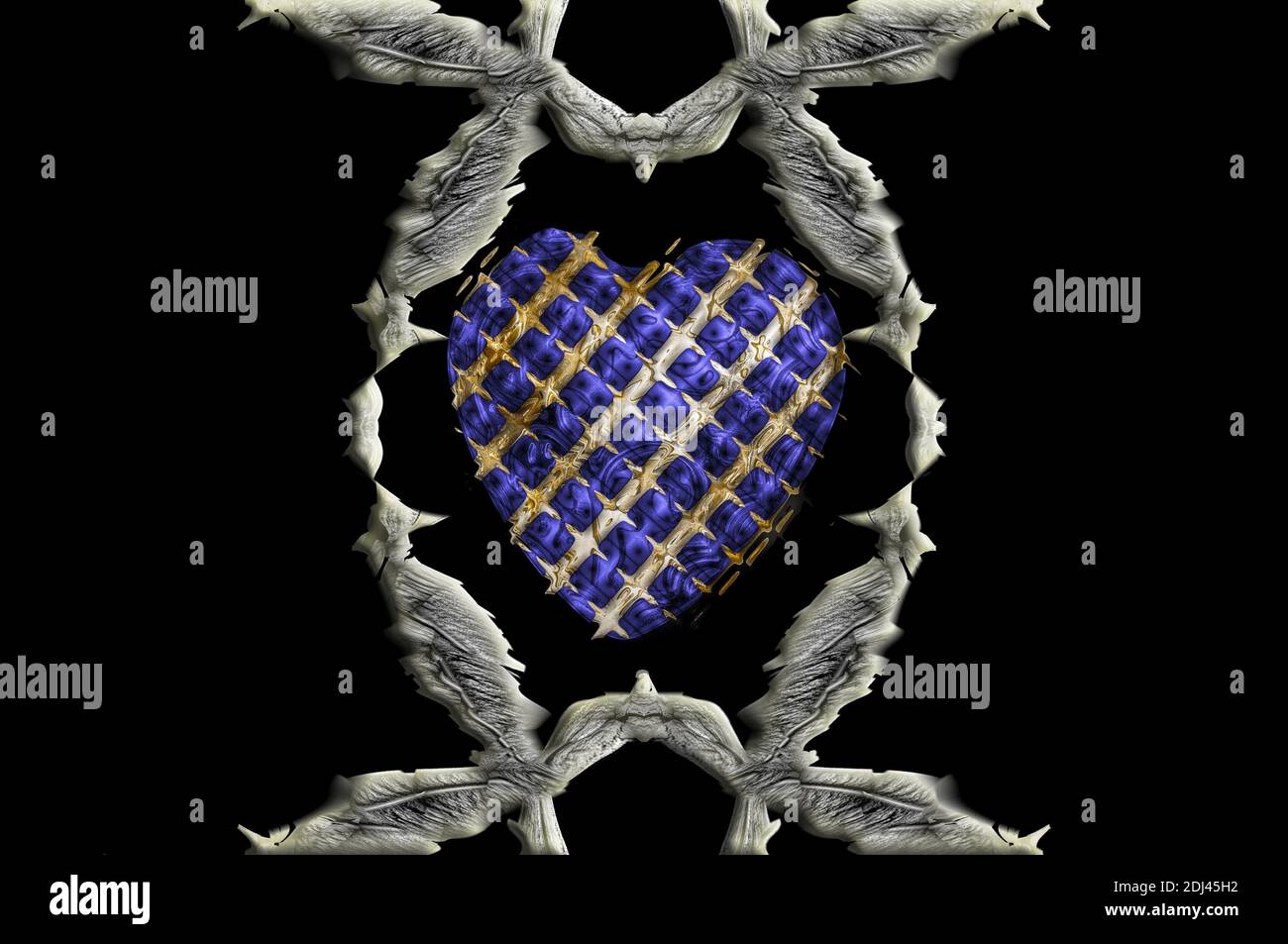 abstract wallpaper with flowers, full of colors, weird ornaments and ...