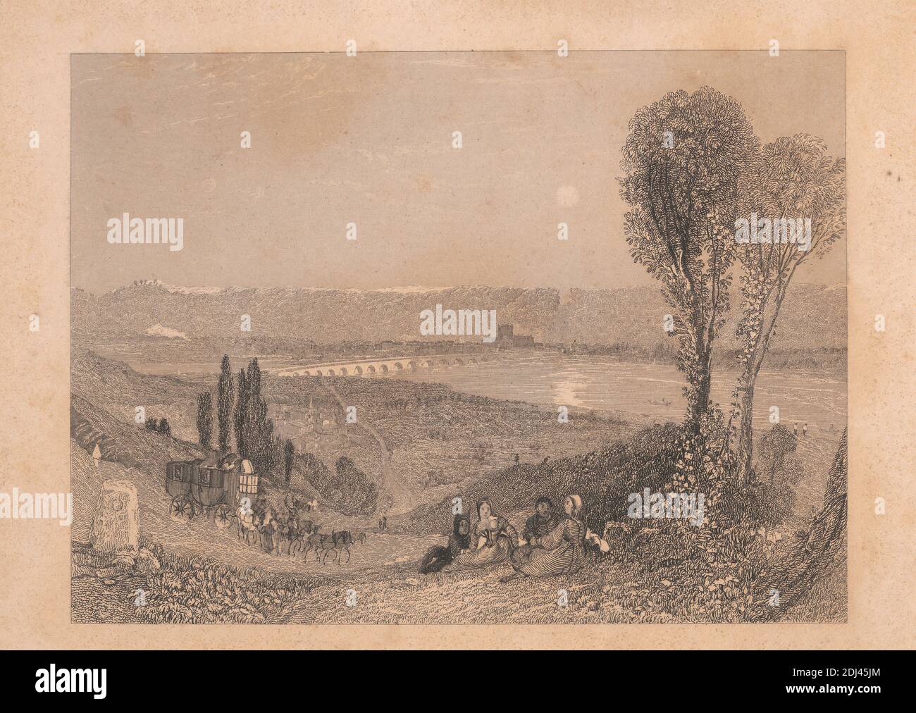 Pont de l'Arche, James T. Willmore, 1800–1863, British, after Joseph ...