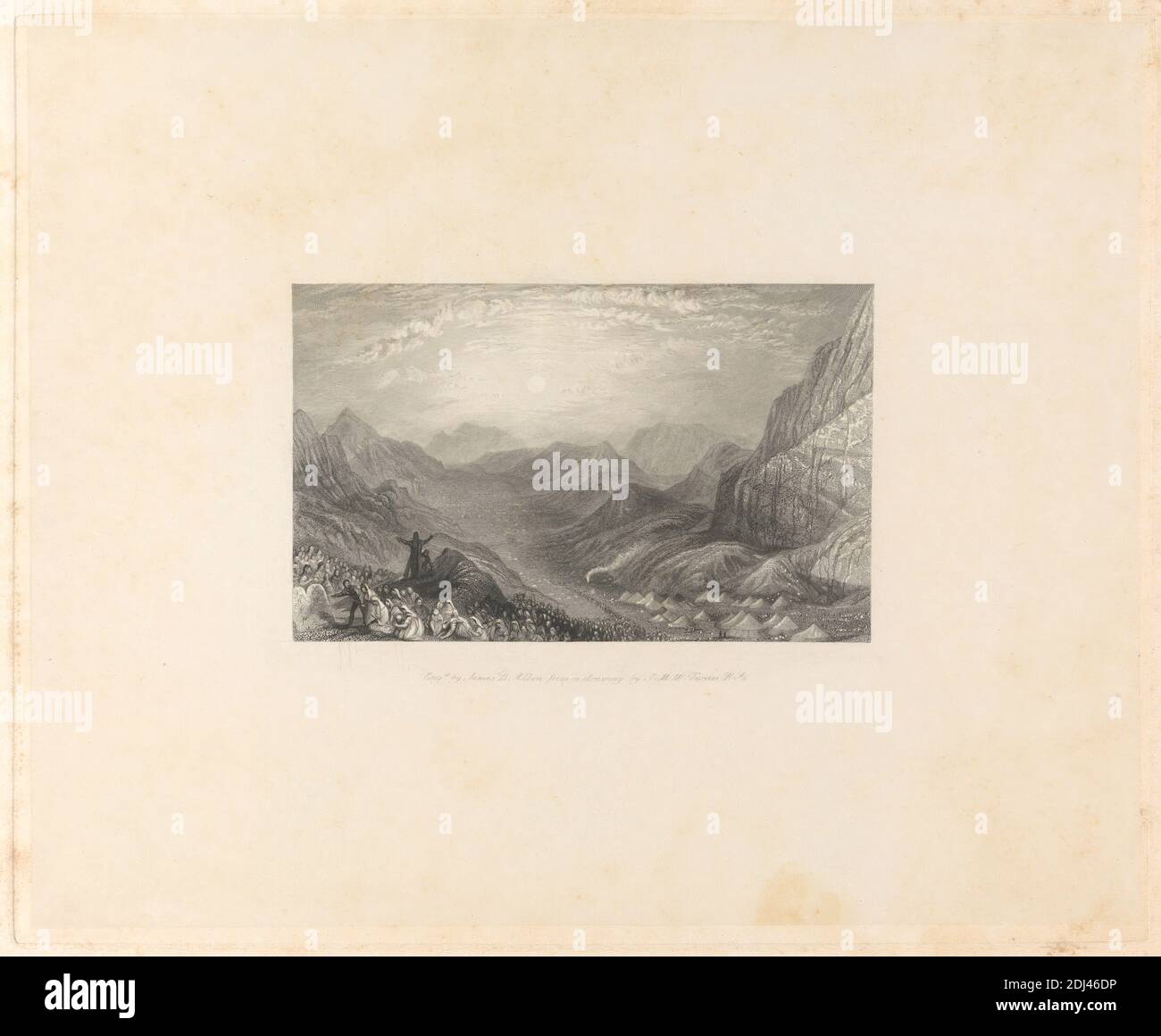 The Valley in Which the Children of Israel, Were Encamped, Mount Sinai ...