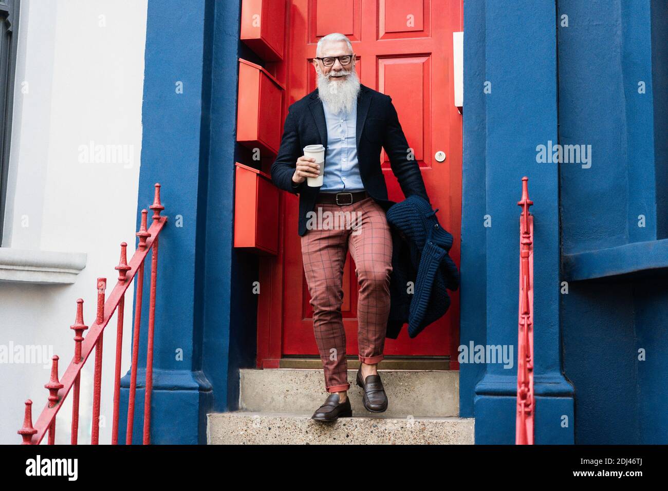 Man walking out door hi-res stock photography and images - Alamy