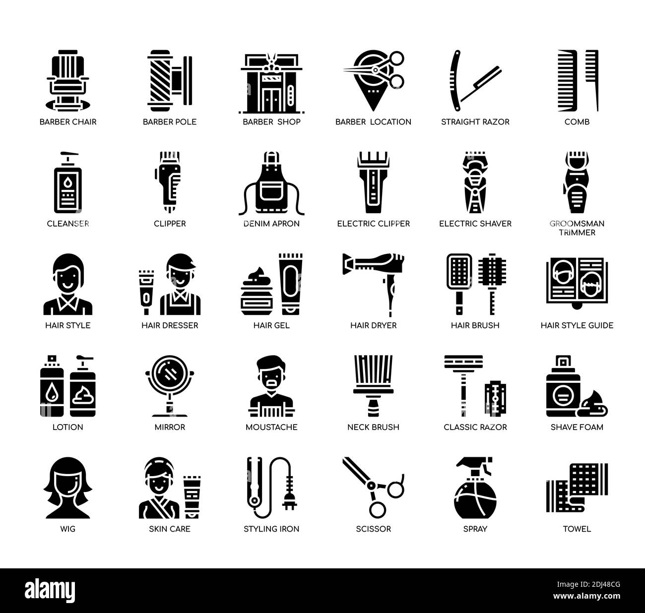 Barbershop Barber Pole Black and White Stock Photos & Images - Alamy