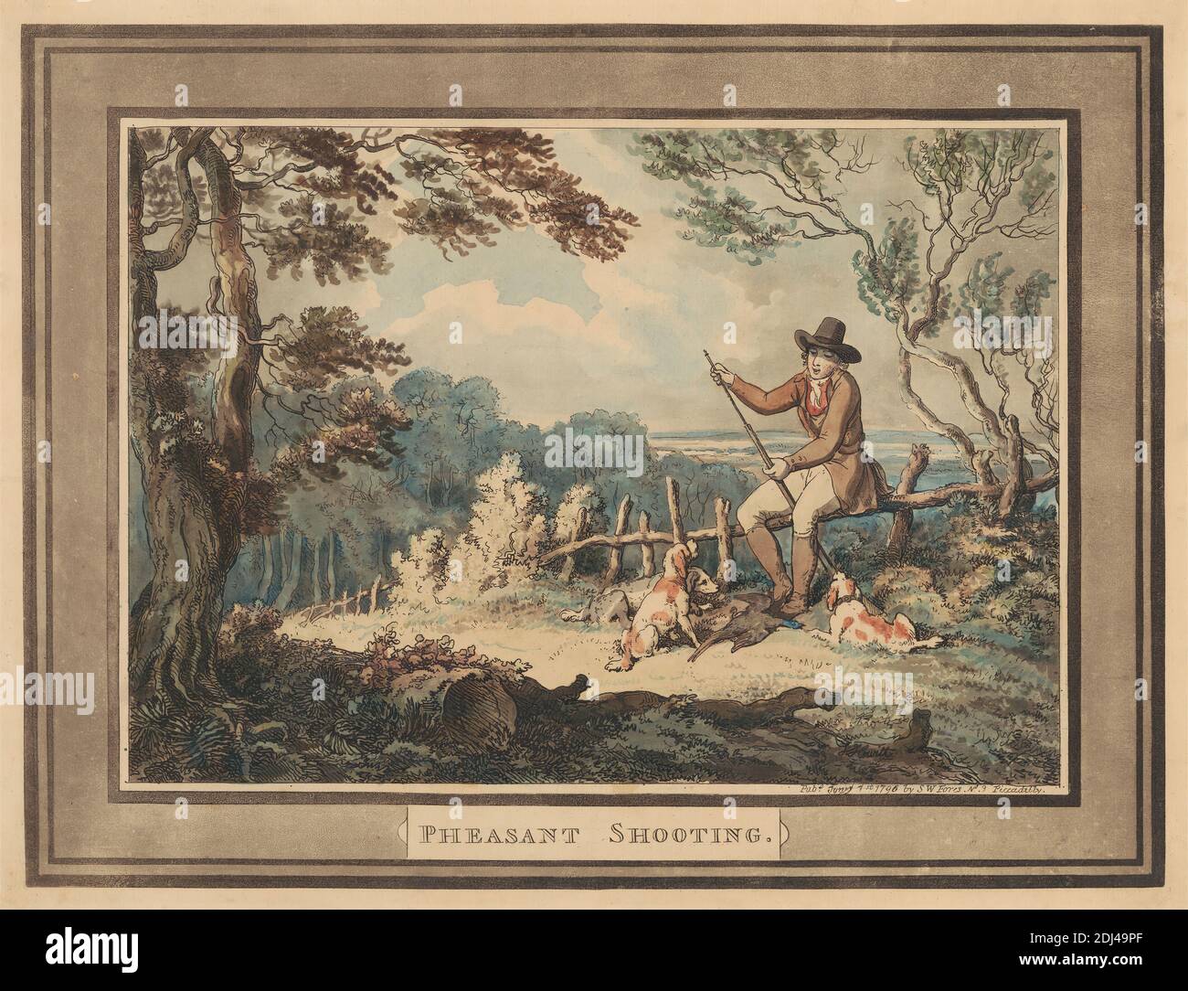 Hunting, Shooting, etc. set of six: 5. Pheasant Shooting, Samuel Howitt ...