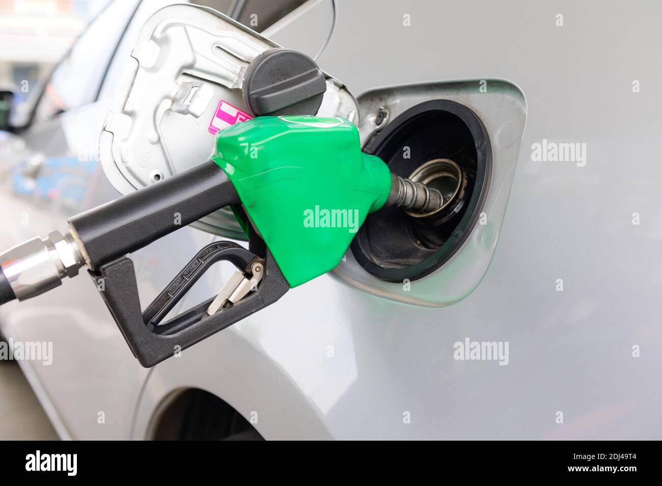 Empty gas gasoline refill fill automobile car vehicle energy power hi ...