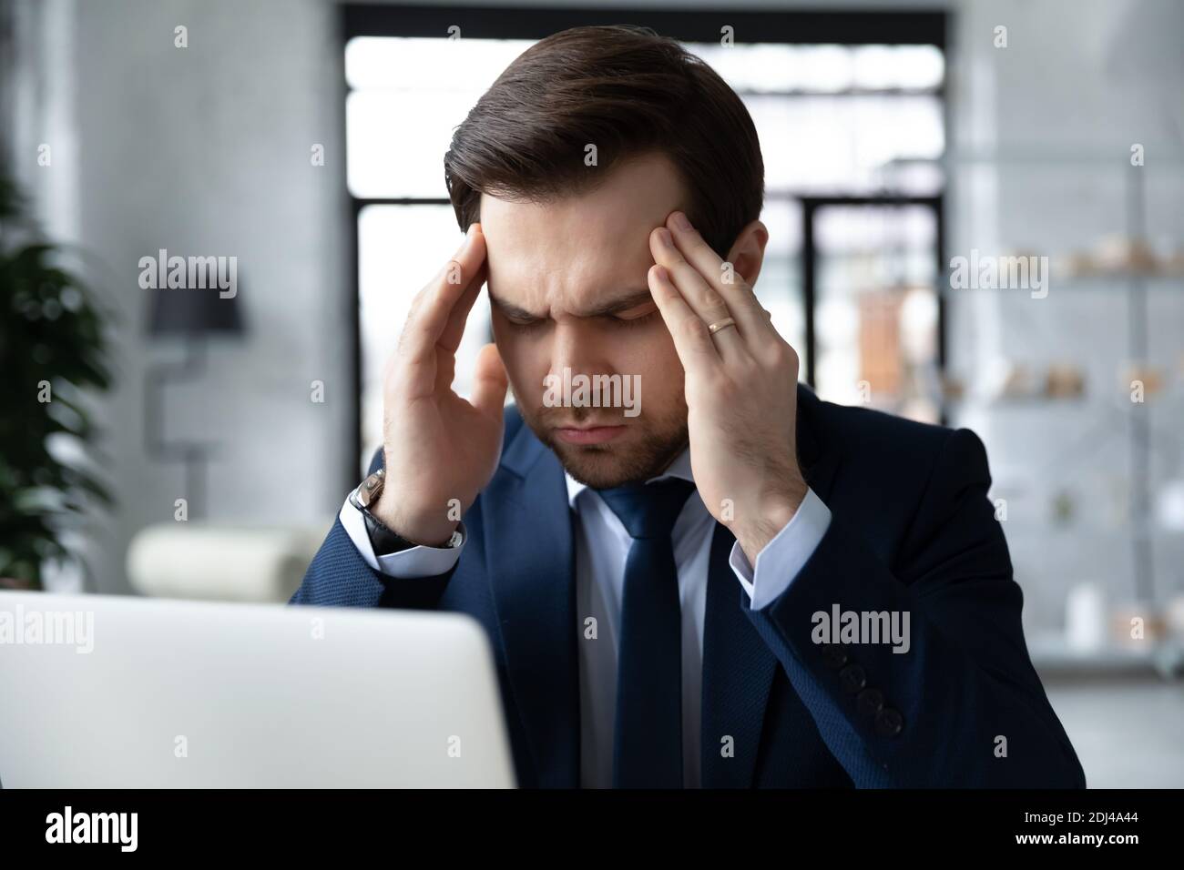 Close up stressed frustrated man hi-res stock photography and images ...
