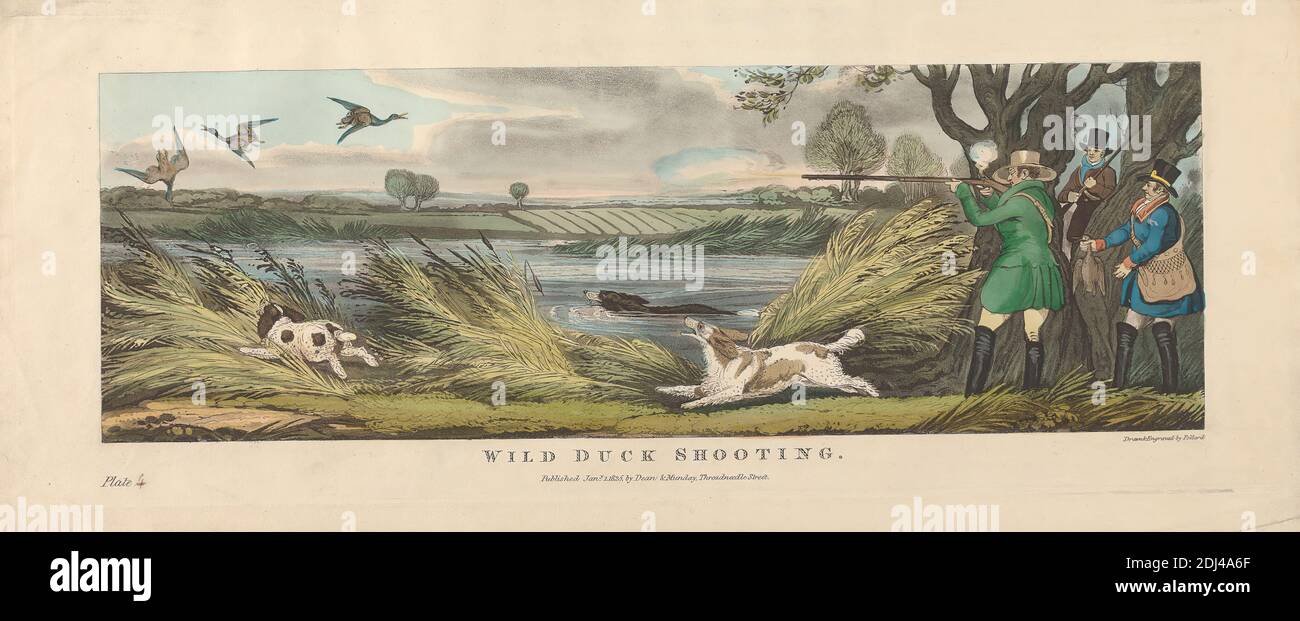 Shooting set of six: 4. Wild Duck Shooting, James Pollard, 1792–1867 ...