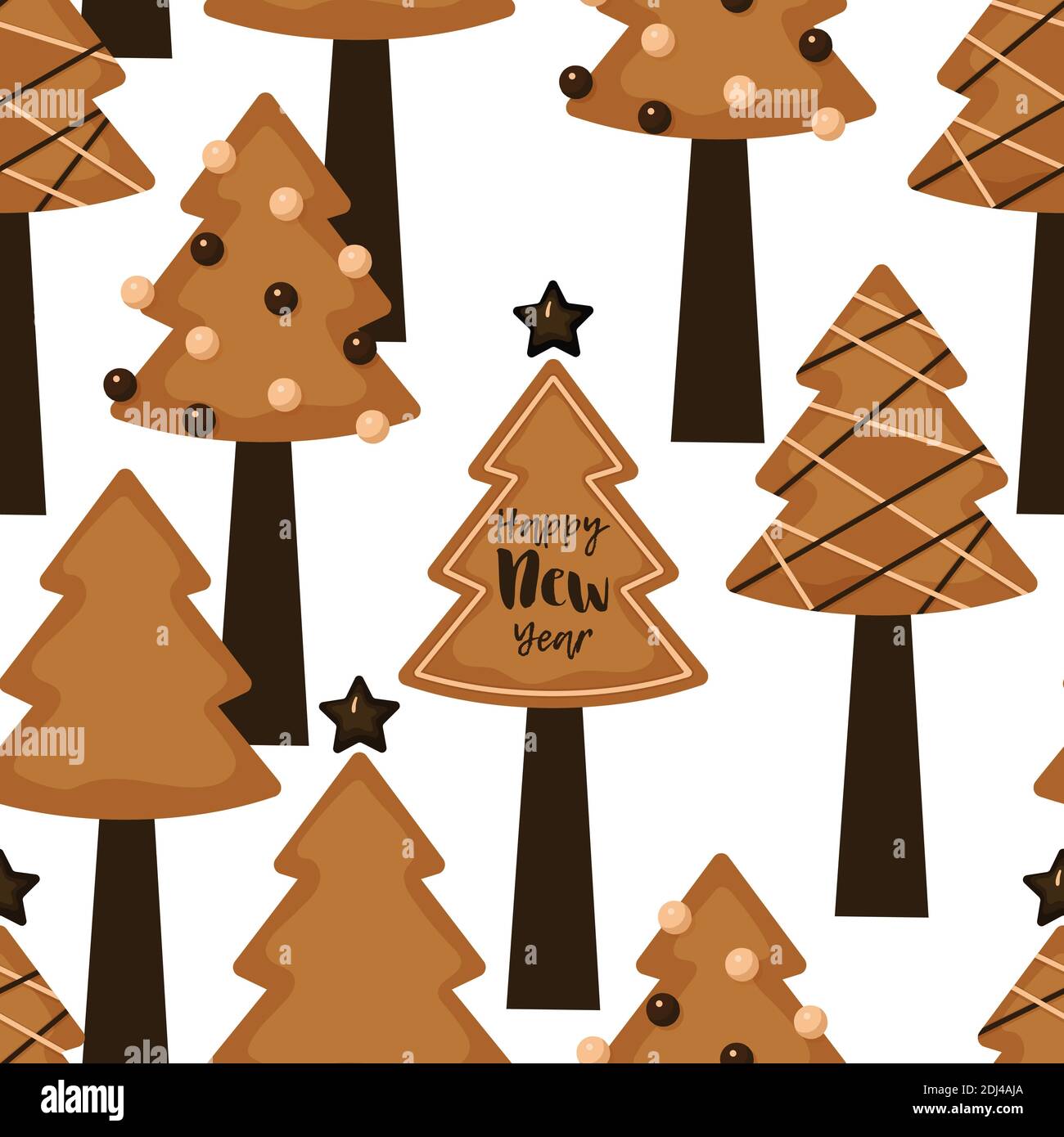 Festive bakery seamless pattern Stock Vector Images - Alamy
