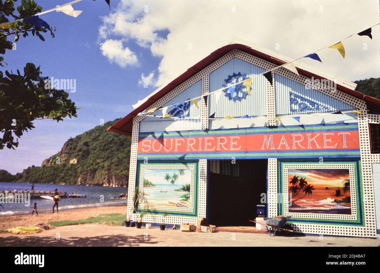 1990s soufriere town st lucia hi-res stock photography and images - Alamy