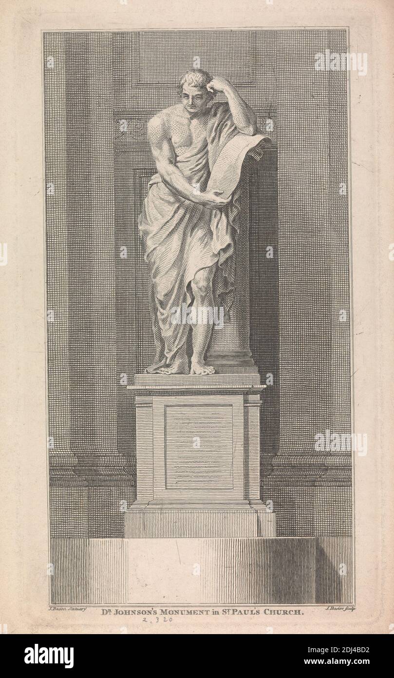 Dr. Johnson's Monument, James Basire, 1730–1802, British, after unknown ...