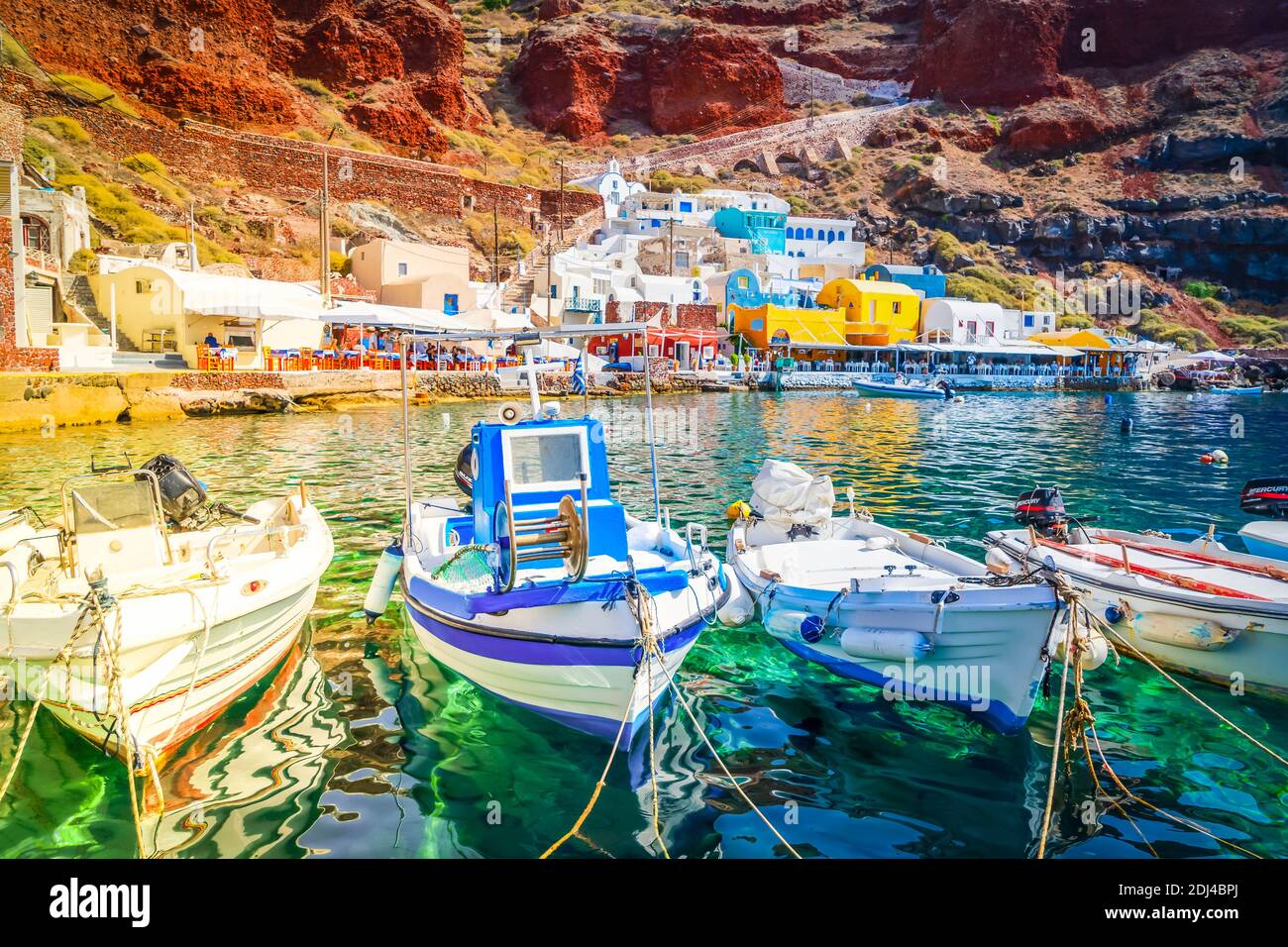 Amoudi bay, Santorini, Greece Stock Photo - Alamy
