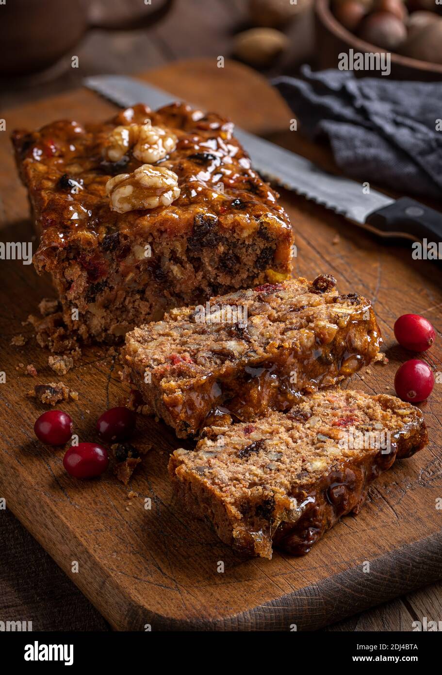 Sliced fruit loaf knife hi-res stock photography and images - Alamy