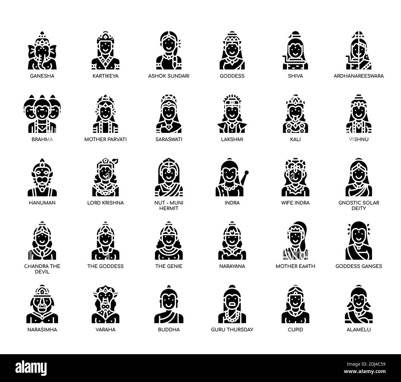 Hindu Gods Illustration High Resolution Stock Photography and Images ...