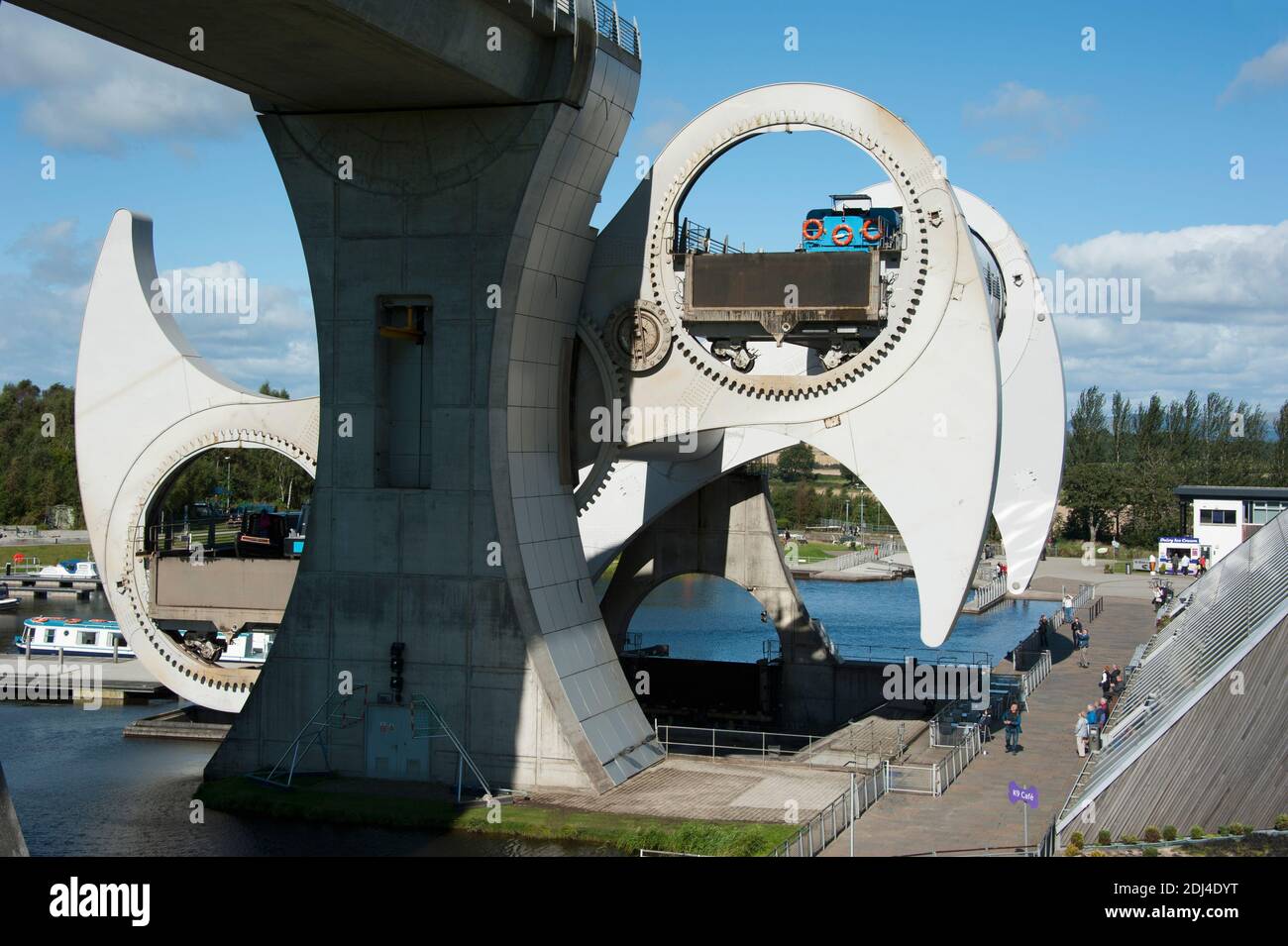 Schiffshebewerk, Falkirk Wheel, Bonnybridge, Falkirk, Schottland ...