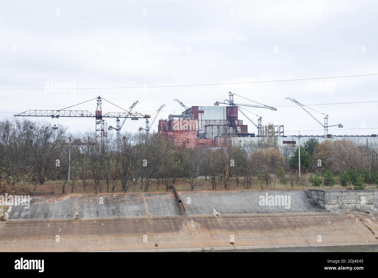 Chernobyl reactor no. 5, in the same area where lies the reactor n.4 ...