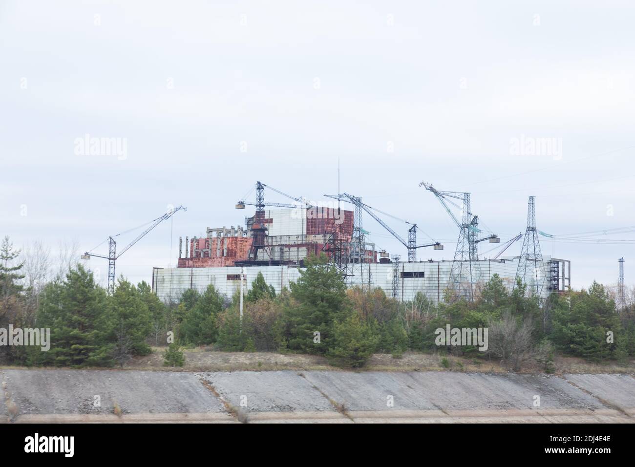 Chernobyl reactor no. 5, in the same area where lies the reactor n.4 ...
