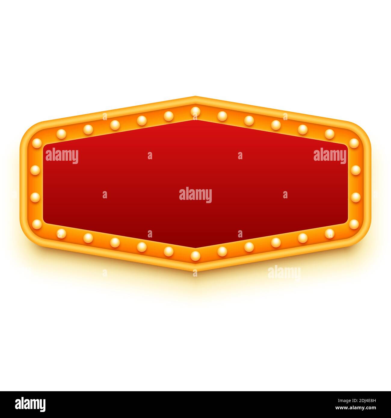 Blank retro lightbox sign vector hi-res stock photography and images ...