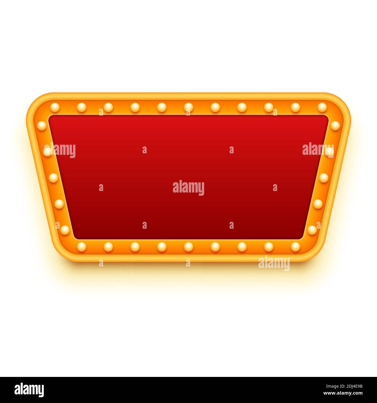 Red and gold sign. Vector illustration for banner, poster, ad or any ...