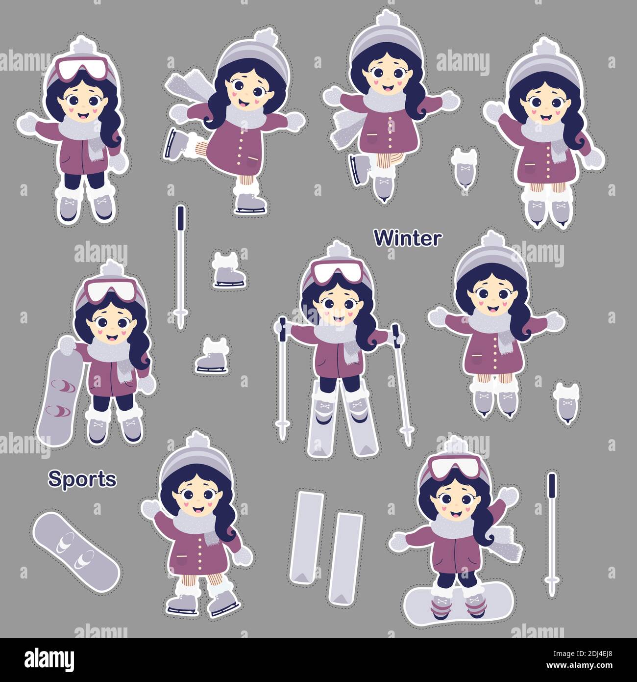 Cartoon Figure Stickers High Resolution Stock Photography and Images ...