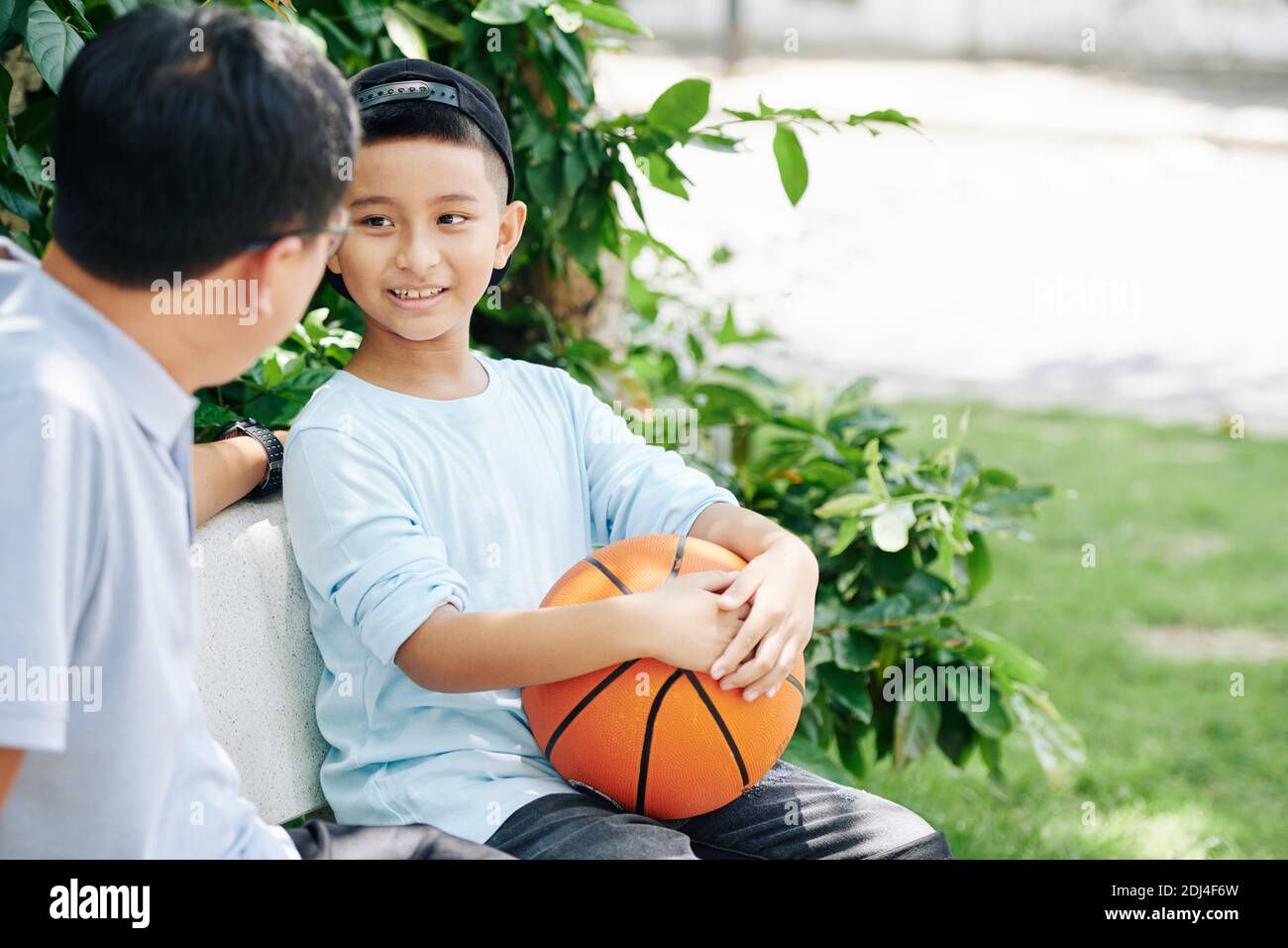 Support of father Stock Photo - Alamy