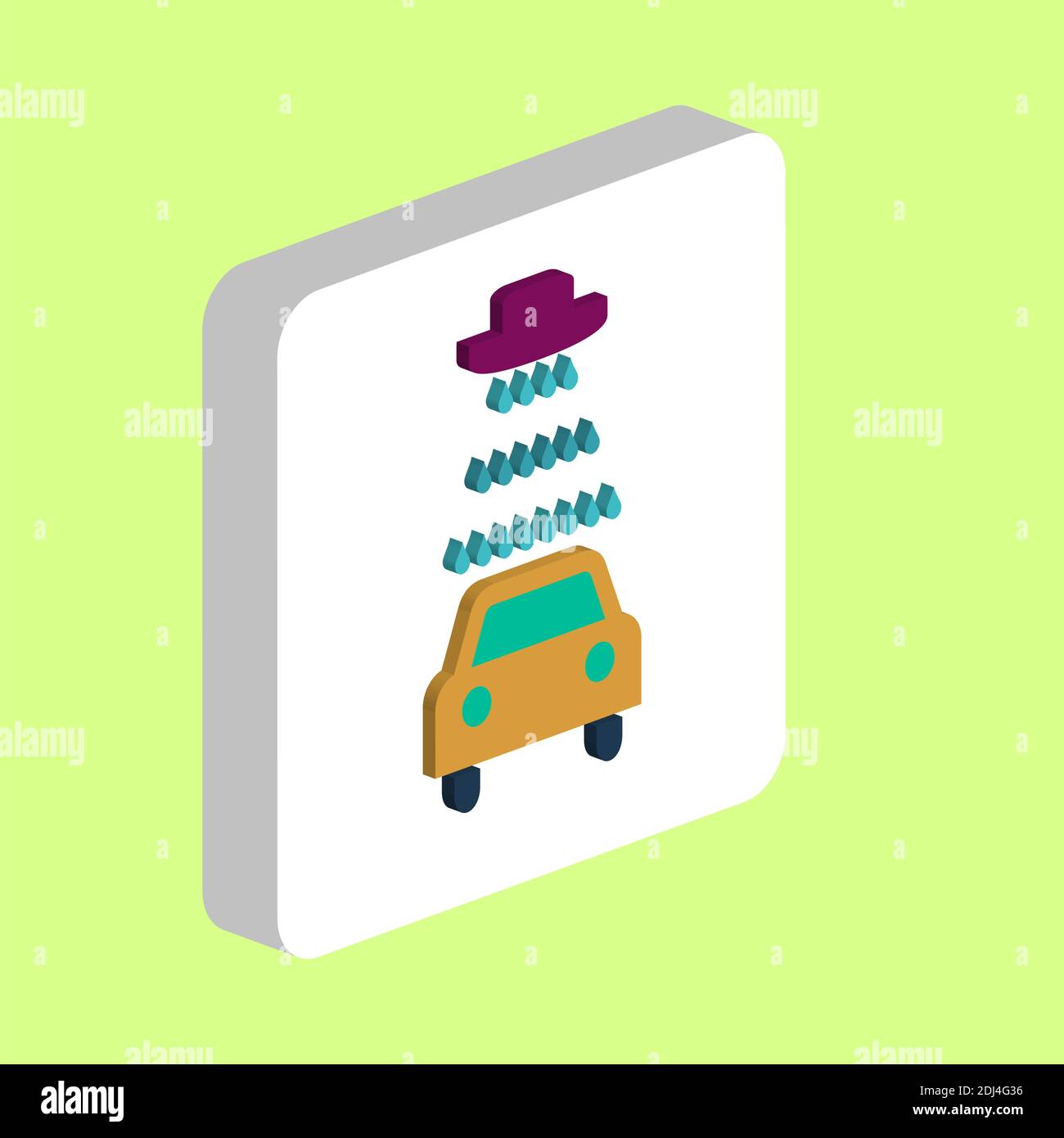 Car wash Simple vector icon. Illustration symbol design template for ...
