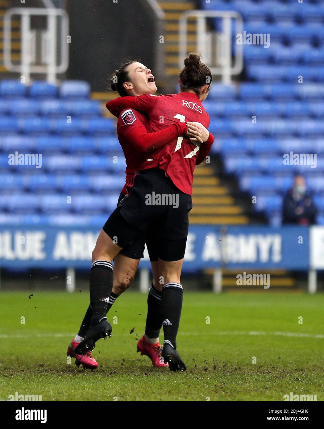 Manchester United's Hayley Ladd celebrates with Jane Ross after scoring ...