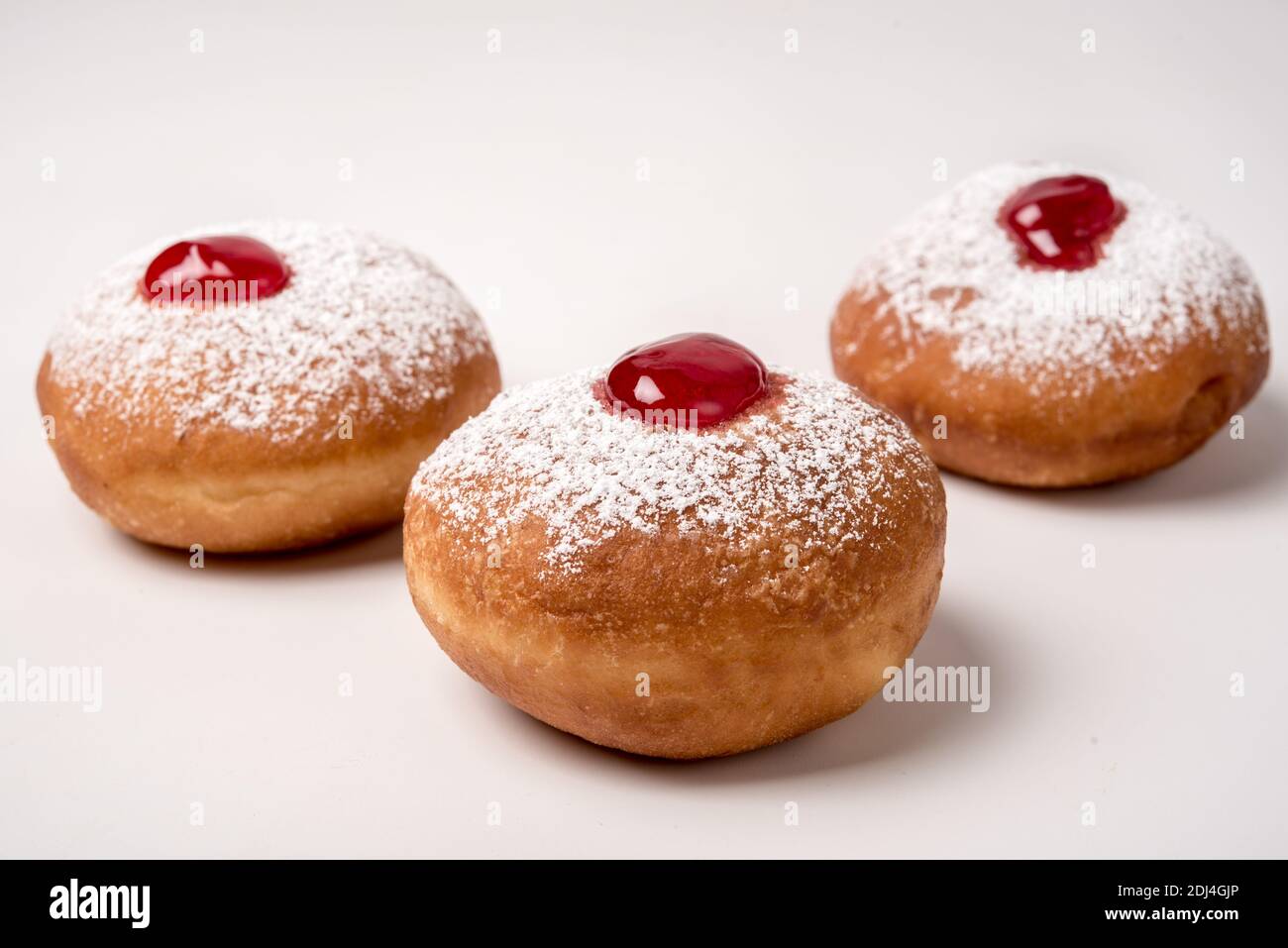 Sufganiyah (sufganiyot) a traditional Jewish Doughnut eaten during ...