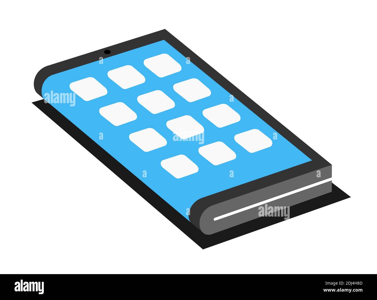 Foldable phone - smartphone with large screen and display is flexible ...