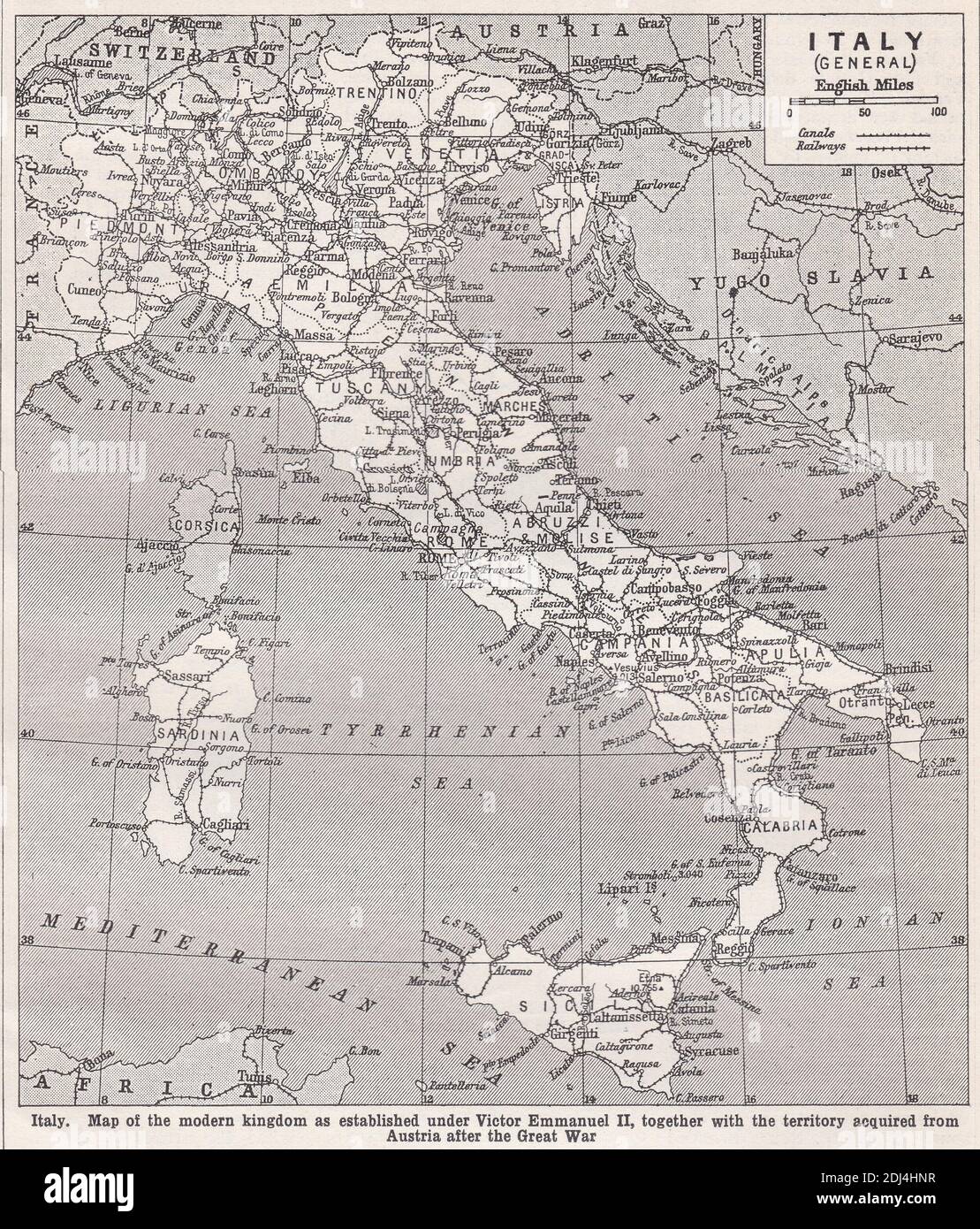 Map of austria 1920s hi-res stock photography and images - Alamy