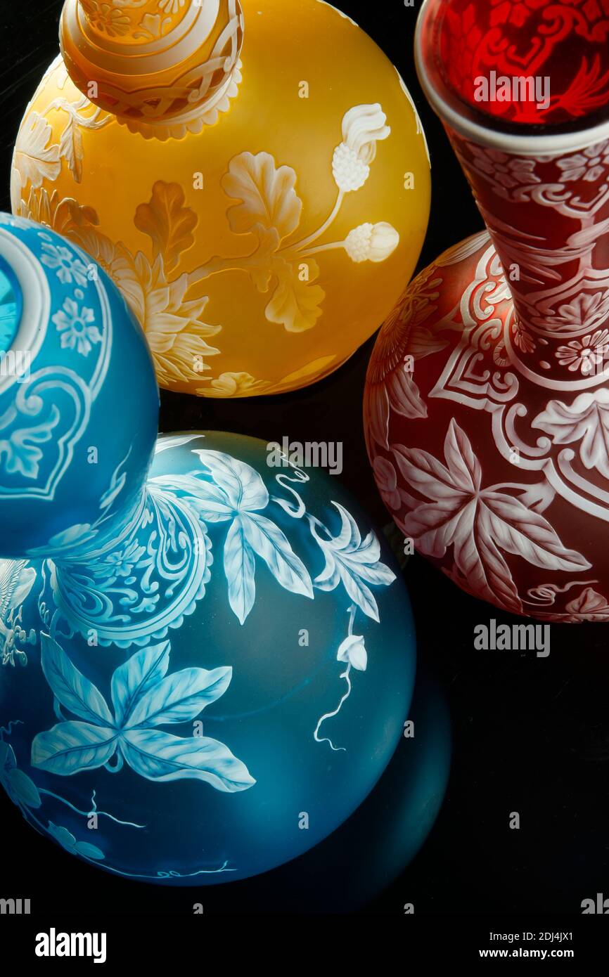 British Glass Foundation Glass Collection Stock Photo - Alamy
