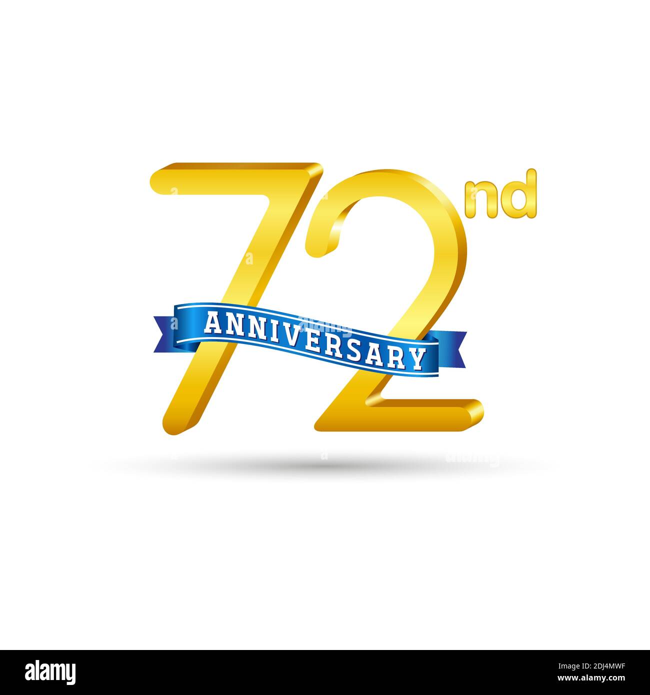 72 years birthday logo hi-res stock photography and images - Alamy