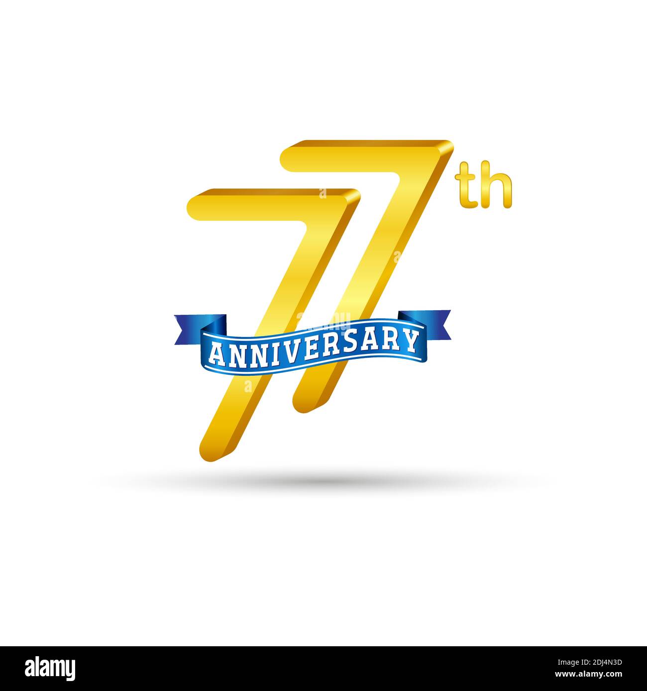 77 birthday logo hi-res stock photography and images - Alamy