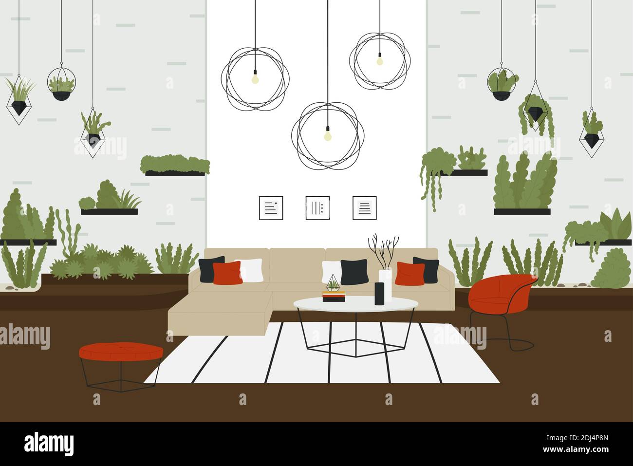 Garden decoration sofa Stock Vector Images - Alamy