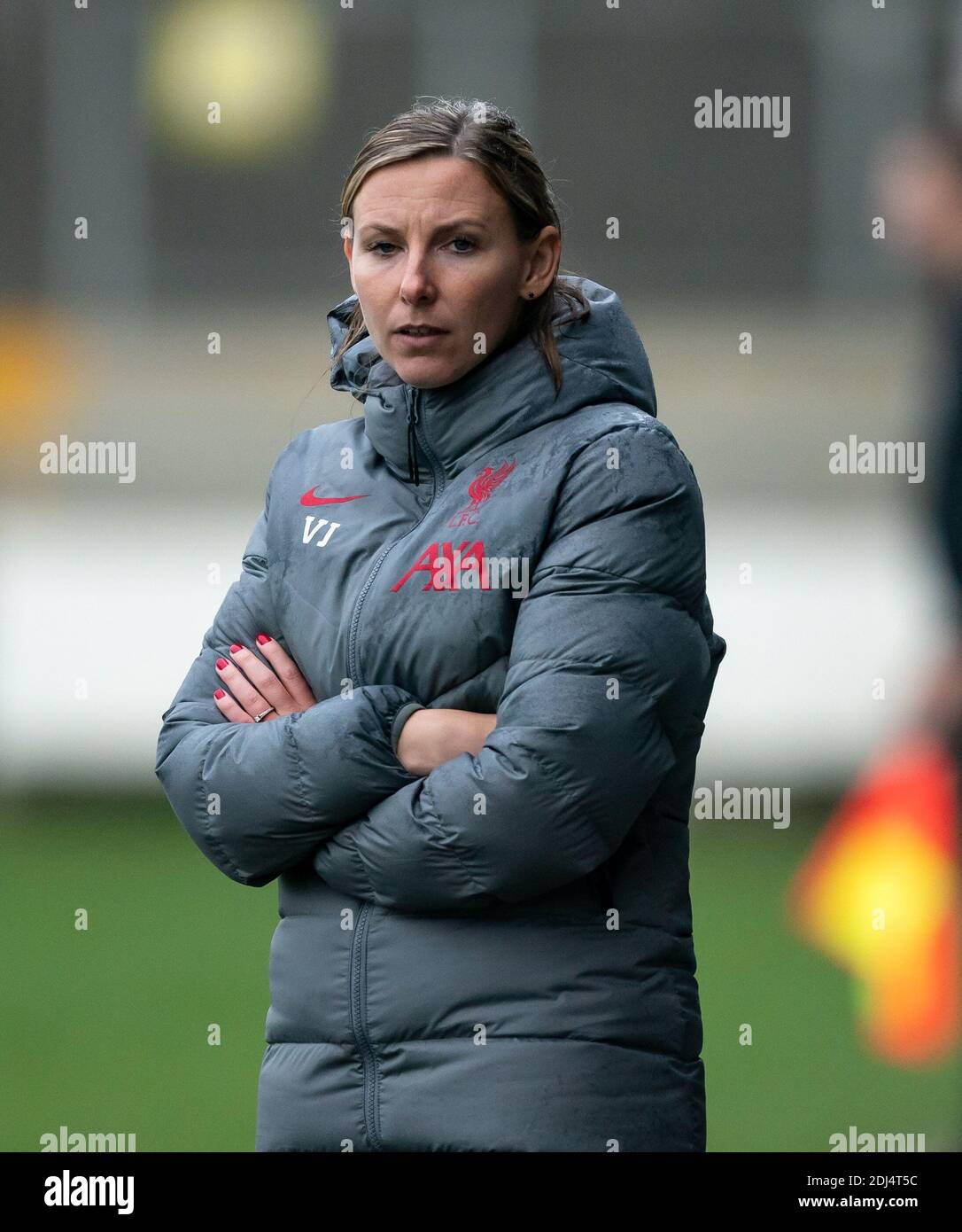 Dartford, UK. 13th Dec, 2020. Liverpool Women's manager Vicky Jepson ...