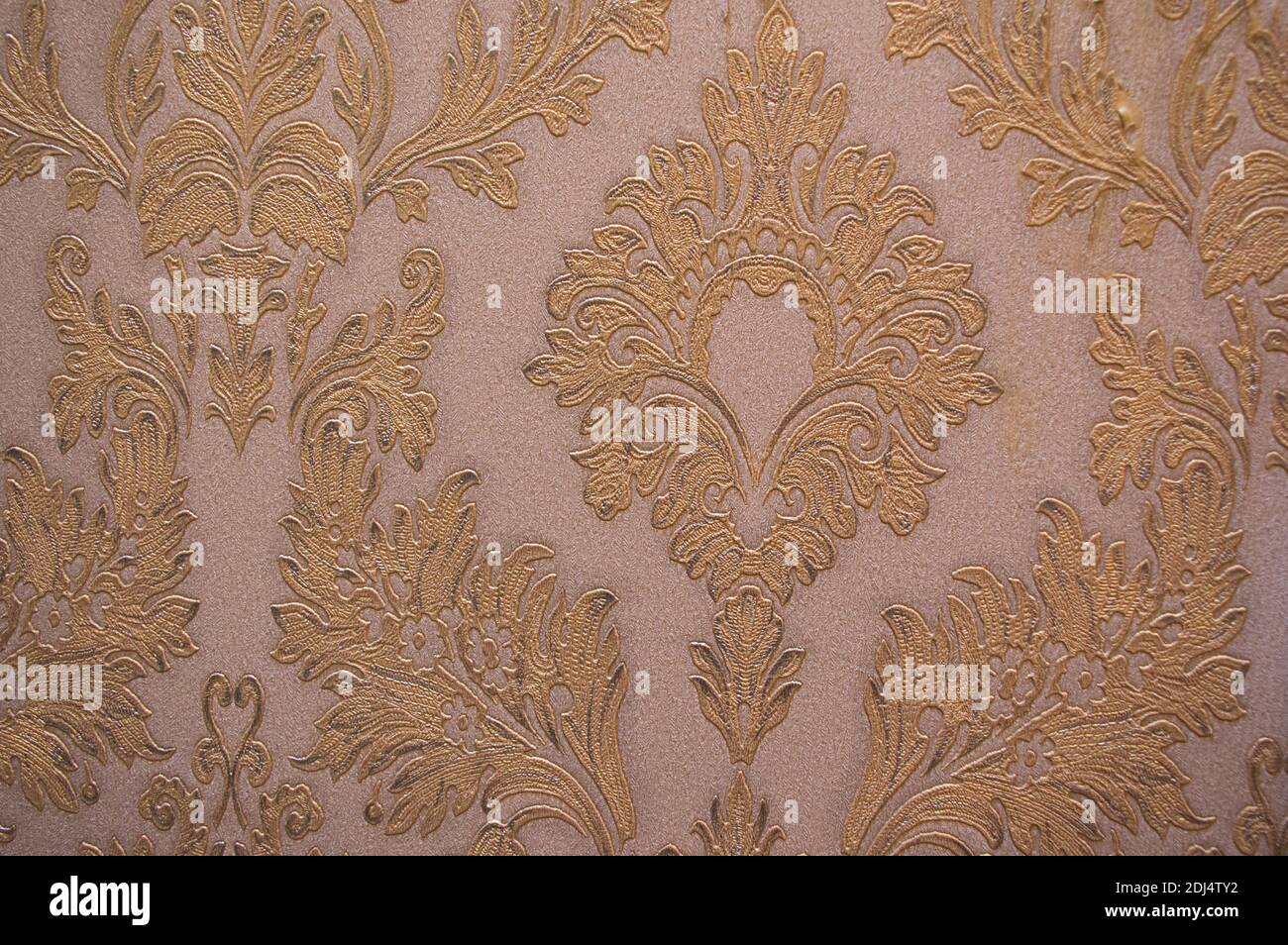 Old patterns on the wall. Old wallpaper. Home decoration Stock Photo ...