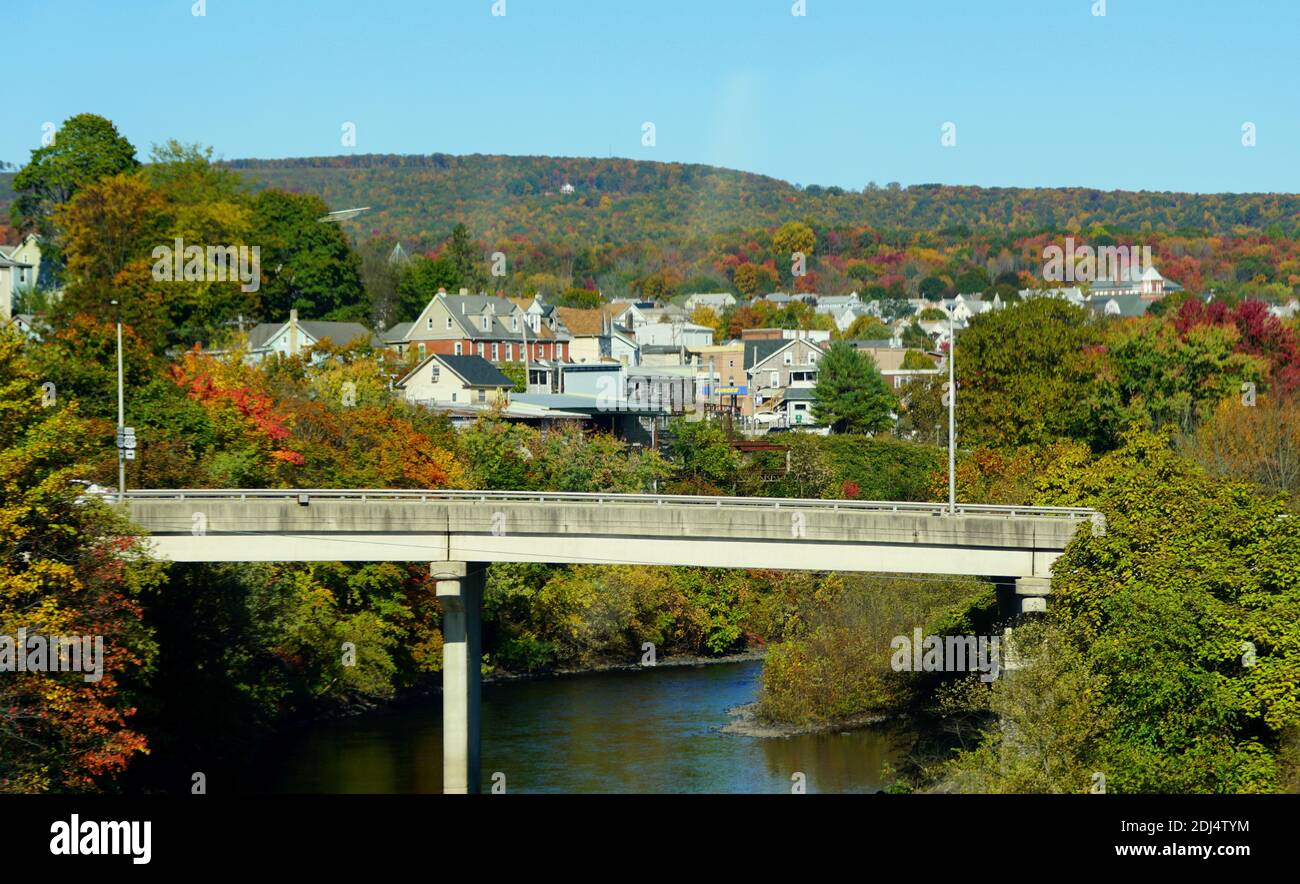Jim Thorpe, Pennsylvania, U.S - October 17,2020 - The distance view of ...